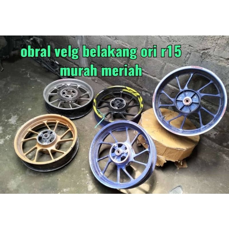 Jual velg belakang r15 original cuci gudang | Shopee Indonesia