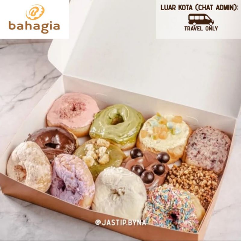 Jual DONAT BAHAGIA PAKET 12 PCS / 1 LUSIN | DONAT ENAK KEKINIAN MAKANAN ...