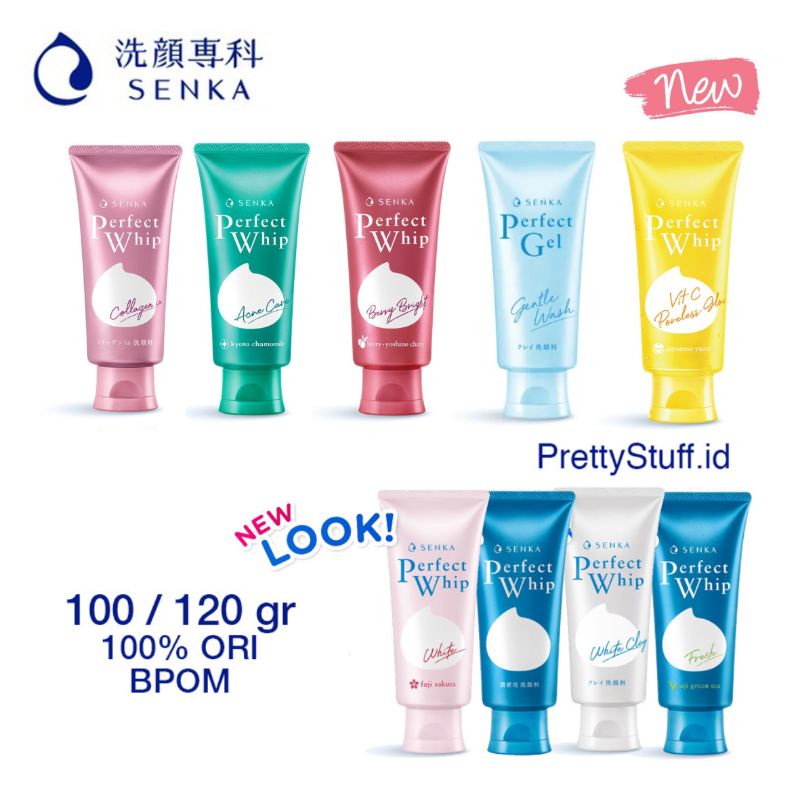 Jual SENKA Perfect Whip Facial Foam Japan 120 / 100 gr | Shopee Indonesia