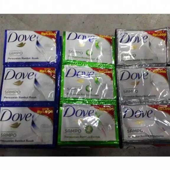Jual DOVE SHAMPOO (sachet 12s) | Shopee Indonesia
