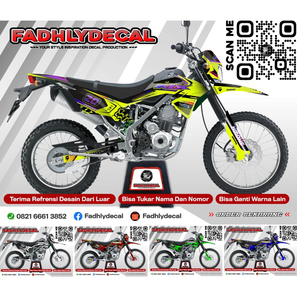 Jual Decal KLX BF / G / Extreme Sticker Fullbody keren...(Baca ...