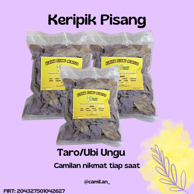Jual 250gr Keripik Pisang Rasa Taro /Produsen Keripik Pisang Ubi Ungu ...