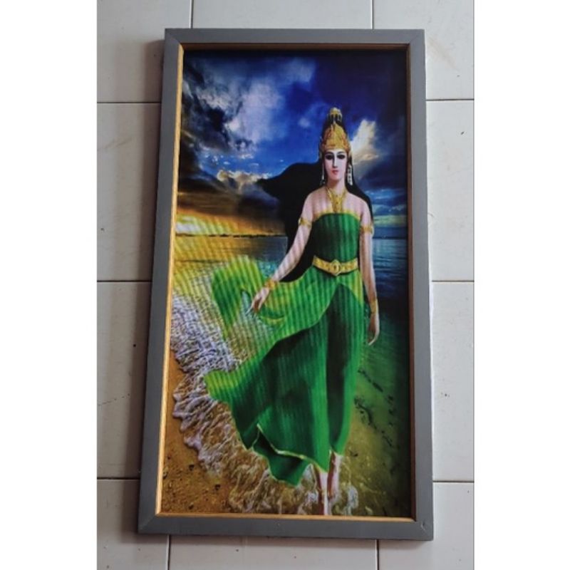 Jual Lukisan cetak hiasan dinding poster plus bingkai gambar NYI Roro ...