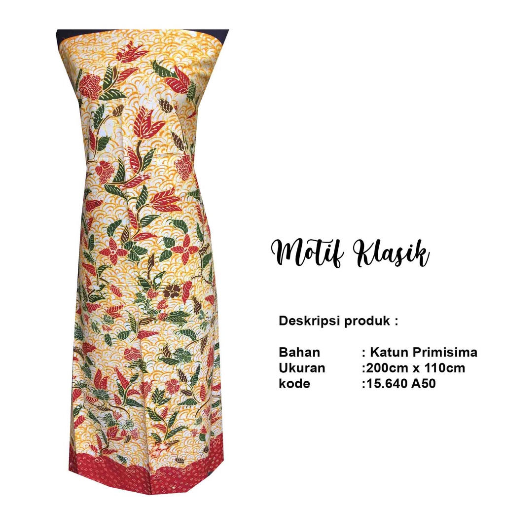 Jual Kain Batik Tulis Tabinaco Primisima Motif Tumbuhan Seragam PNS ...