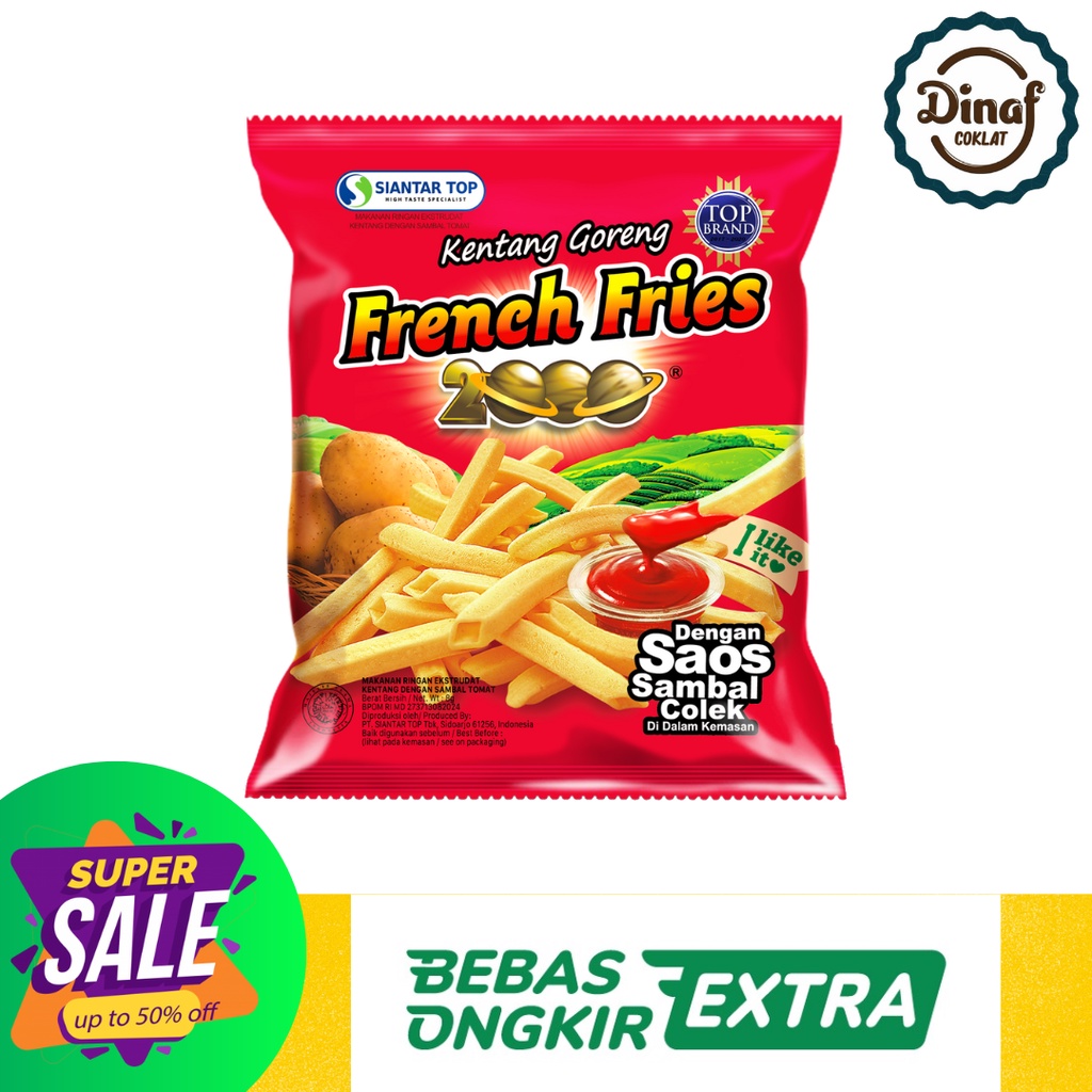 Jual Siantar Top French Fries 2000 155 Gram | Shopee Indonesia