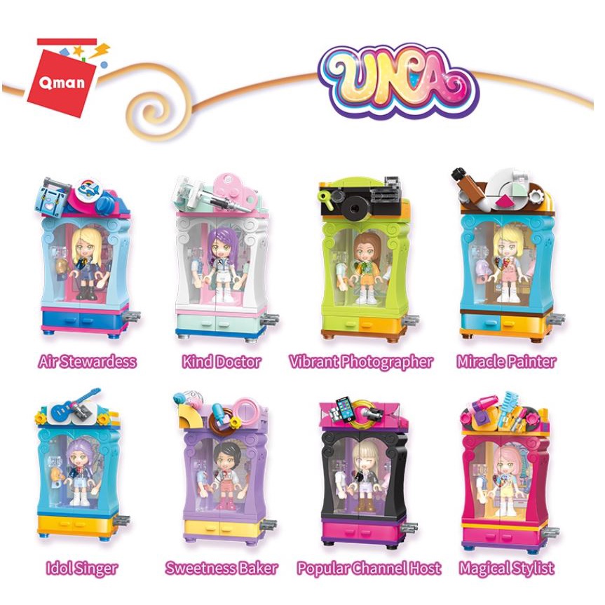 Jual Brick Boneka Karakter Aneka Profesi Stewardess Doctor Photographer ...