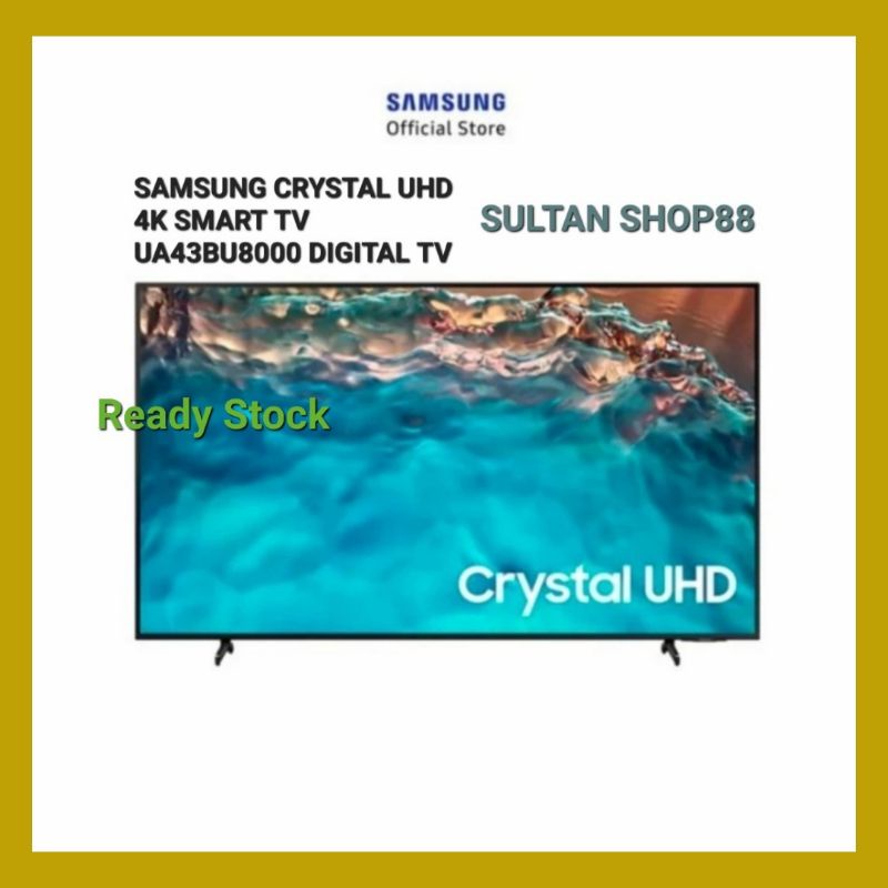 Jual SAMSUNG LED TV CRYSTAL UHD 4K SMART TV 43 INCH UA43BU8000 I 43AU8000 SAMSUNG 4K UHD SMART ...