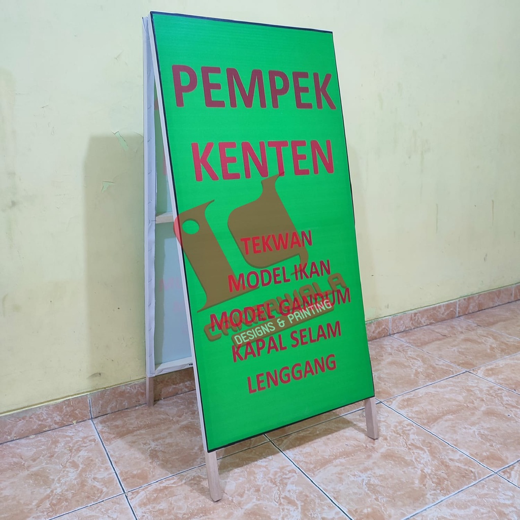 Jual STAND BANNER KAYU UKURAN 50 X 110 - A STANDING BANNER KAYU ...