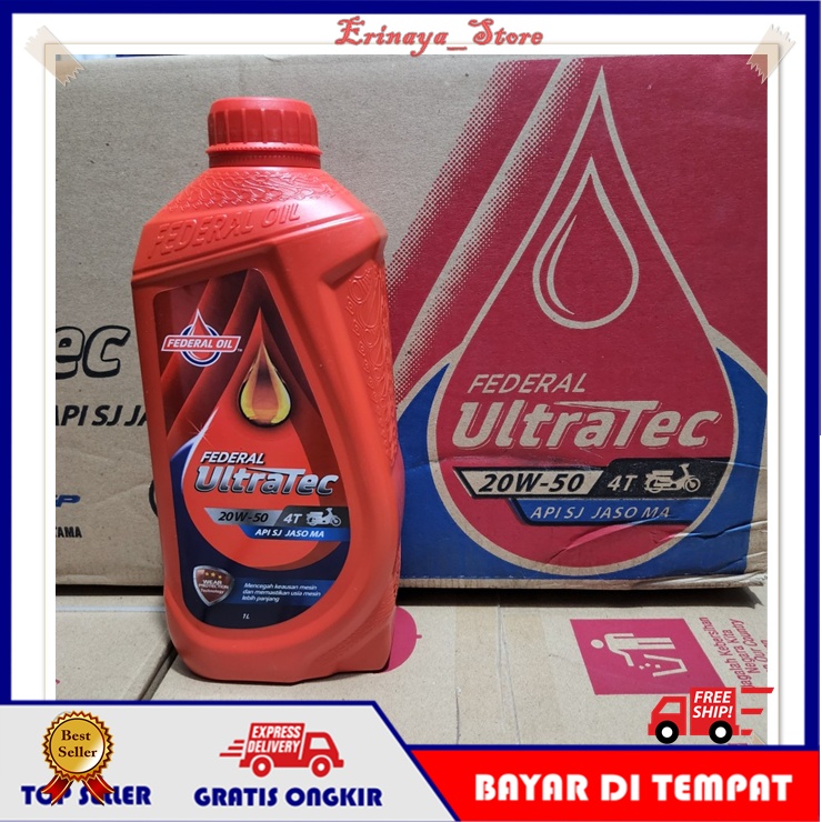 Jual ORIGINAL Oli Mesin Motor Mobil Federal Ultratec Oil Ultra Tec 20W ...