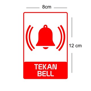Jual Stiker Sign Tekan Bell Tahan Air dan Panas. Bisa Indoor dan ...