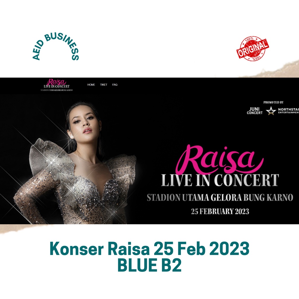 Jual KONSER RAISA BLUE | RAISA LIVE IN CONCERT STADION UTAMA GBK | 25 ...