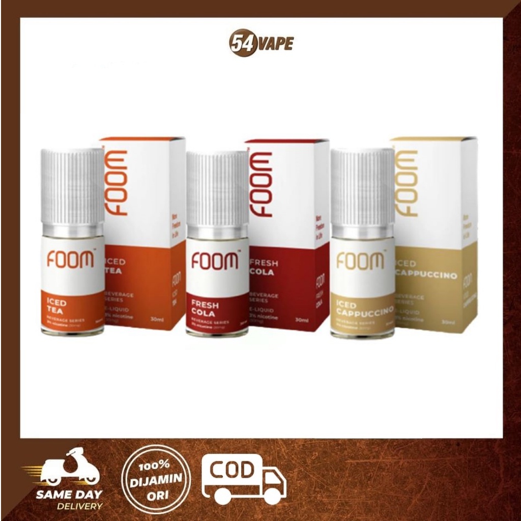 Jual Liquid FOOM Saltnic Beverage Series 30ml 30mg | Shopee Indonesia