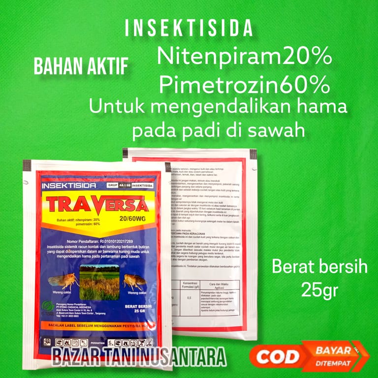Jual btn Traversa 25 gram insektisida wereng plenum pexalon | Shopee ...