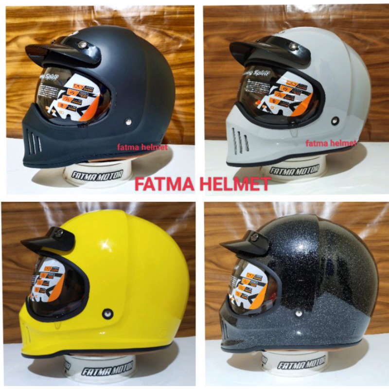 Jual HELM INK TROOPER SOLID (HELM CLASIC FULL PACE) | Shopee Indonesia