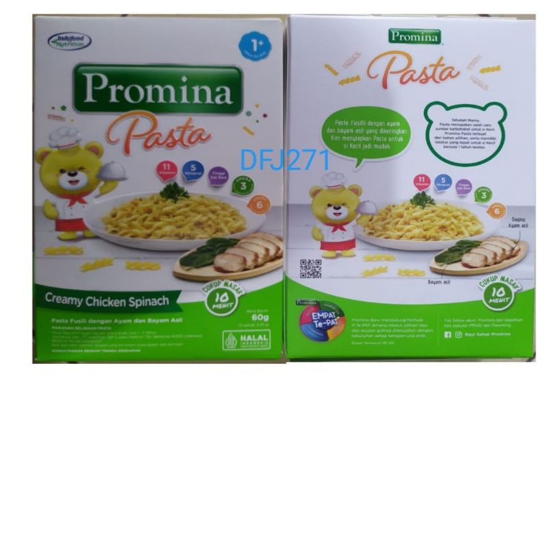 Jual Promina Pasta Creamy Chicken Spinach 60gr | Shopee Indonesia