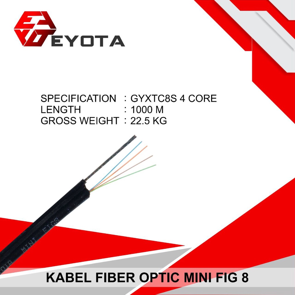 Jual Kabel FO 4 Core MIni FIG 8 Fiber Cable Plus Jelly Tube 1000 M ... Jual Kabel FO 4 Core MIni FIG 8 Fiber Cable Plus Jelly Tube 1000 M ...