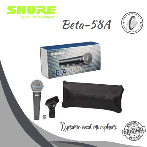 Jual Shure BETA58A Dynamic Microphone Vocal Original BETA-58A | Shopee Indonesia
