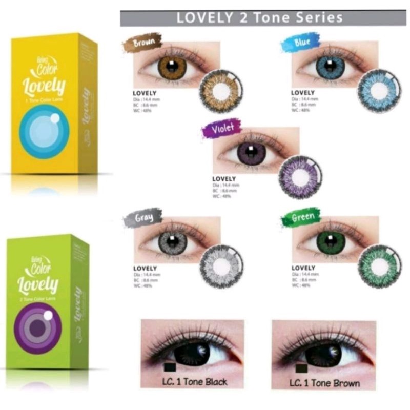 Jual SOFTLENS LIVING COLOUR LOVELY by IRIS LAB(NORMAL) | Shopee Indonesia