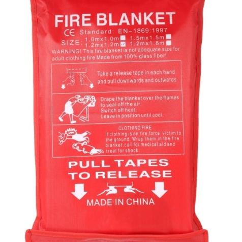 Jual Fire Blanket Kain Pemadam Api 1x1 meter Fiberglass | Shopee Indonesia