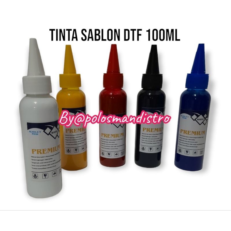 Jual Tinta DTF (Digital Transfer Film) merk AUDLEY 100 ML (B,C,M,Y ...