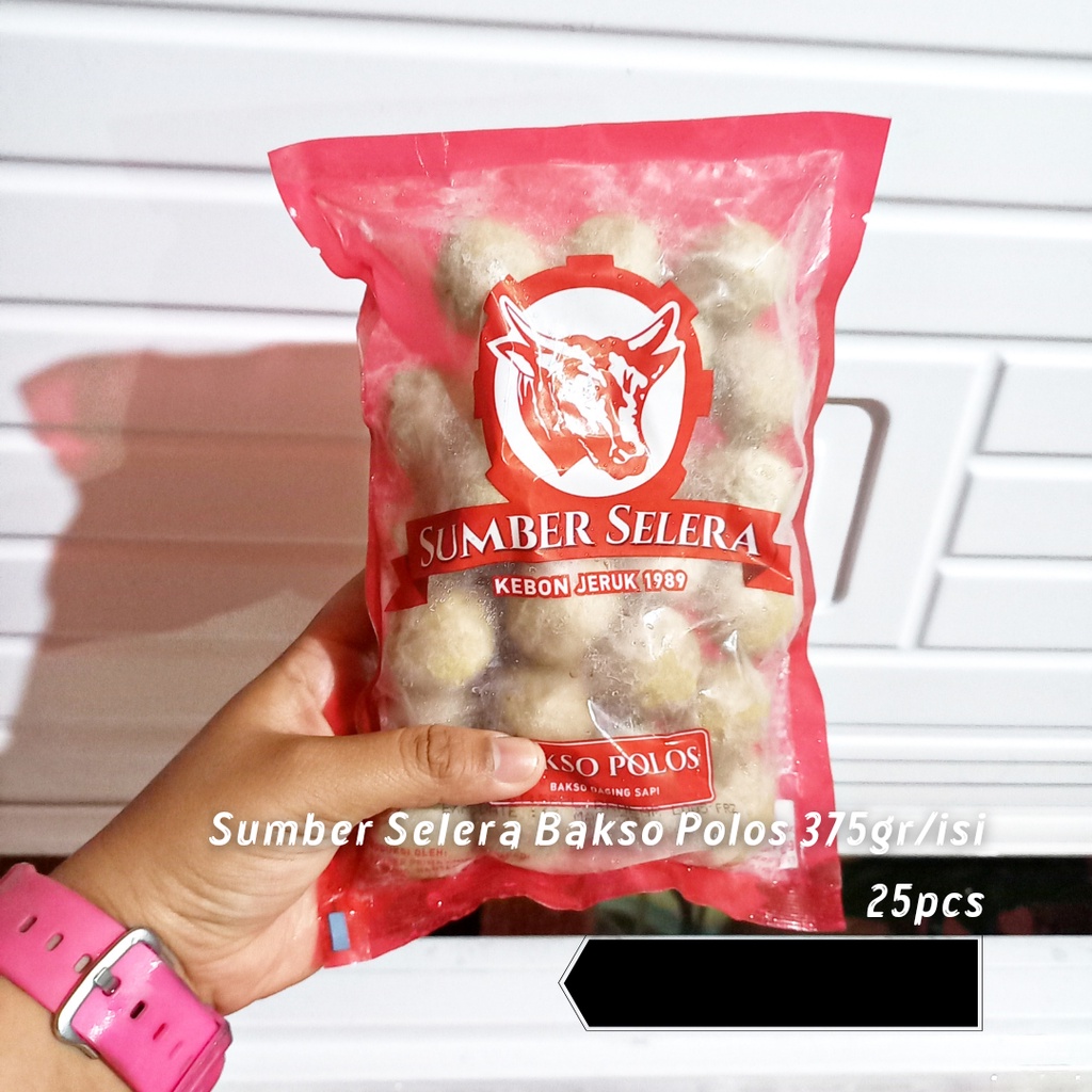 Jual ADDRIELLA Sumber Selera Bakso Polos 375gr/isi 25pcs | Sumber ...