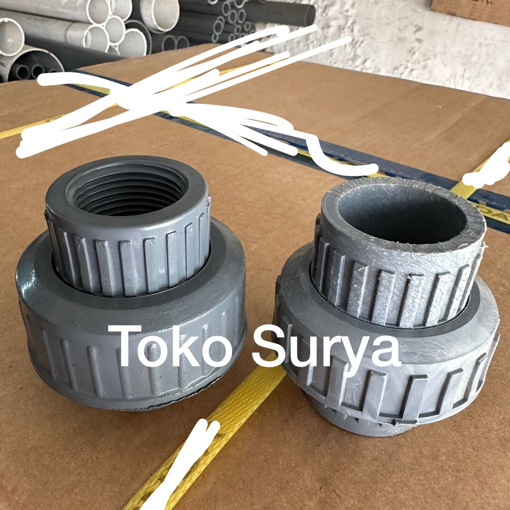 Jual WATERMUR 1" POLOS DRAT DALAM WATERMUR 1" DRAT DALAM 1" WATERMUR PVC 1" UNION SOCKET 1 ...