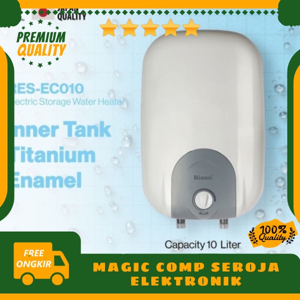 Jual ORIGINAL RINNAI RES-EC010 Water Heater Electric Pemanas Air Listrik 10 Liter | Shopee Indonesia