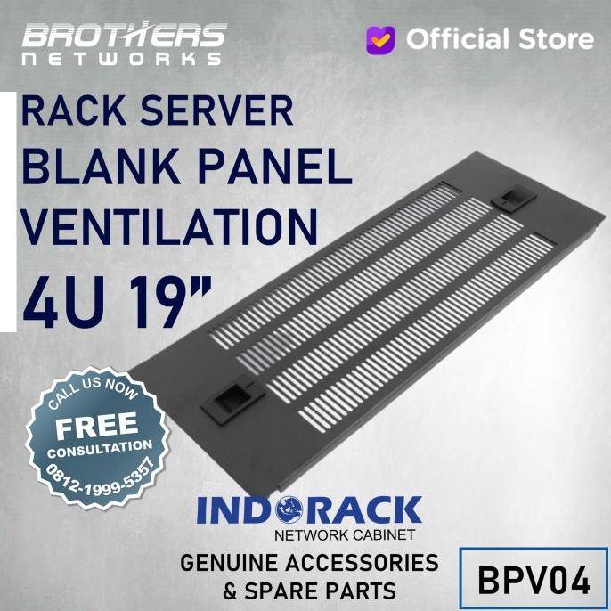 Jual Blank Panel Ventilation 4U Perforated - Rak Server Rack Indorack Bpv04 | Shopee Indonesia