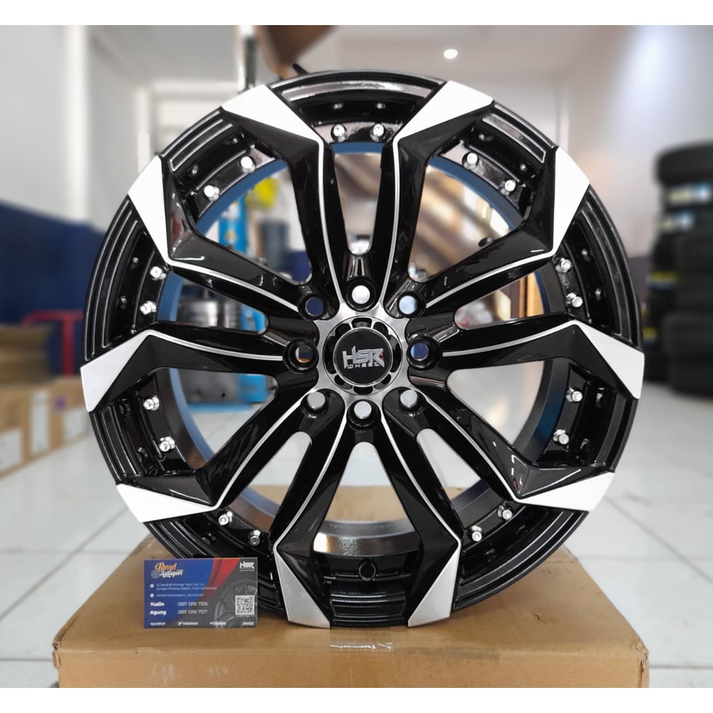 Jual Velg Mobil Ring 16 HSR LABANG Pcd 4X100/114,3 Lebar 7 ET 40 Black Polish | Shopee Indonesia
