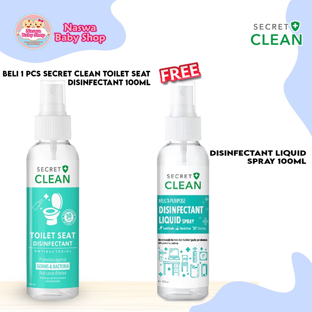Jual Secret Clean Toilet Seat Disinfectant Antibacterial 100ml FREE ...