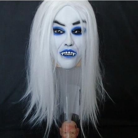 Jual Topeng nenek sihir vampire witch hantu bahan latex lengkap dengan ...