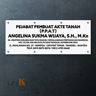 Jual Plang Papan Nama Kantor Notaris dan PPAT dan Advokat | Shopee ...