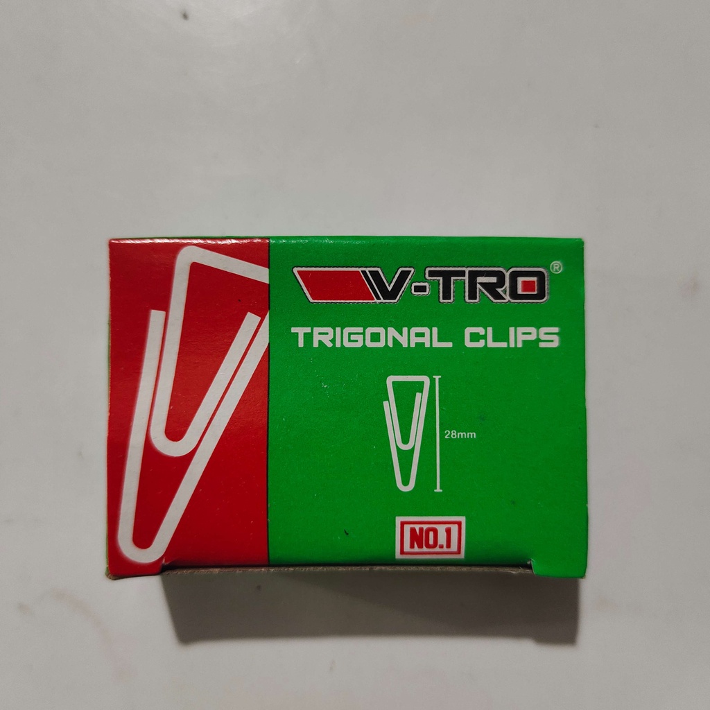 Jual trigonal clips no. 3, penjepit kertas segitiga, trigonal clips ...