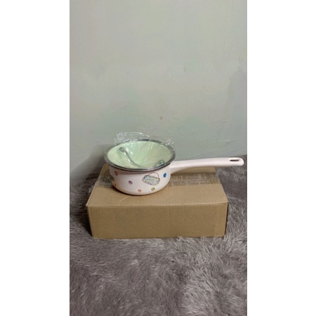 Jual Panci Enamel Tutup Kaca 16 cm Chefina Panci Mie Rebus Dan MPASI ...