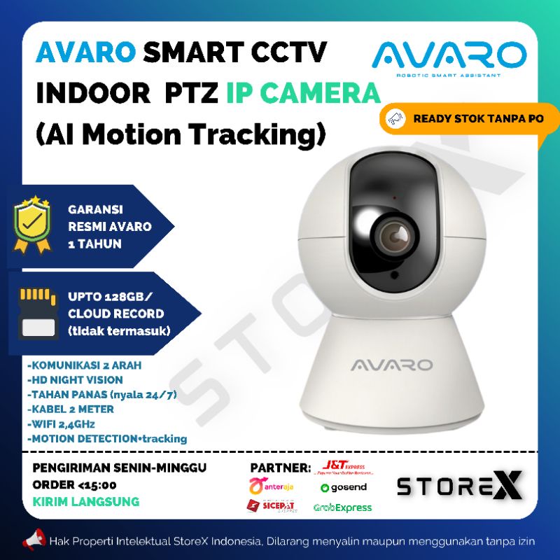 Jual AVARO Smart CCTV WIFI IP Camera CCTV Indoor 1080p PTZ MOTION ...