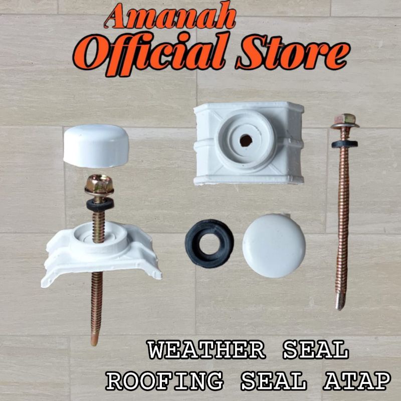 Jual baut model alderon weater atap Upvc roofseal persegi free karet ...