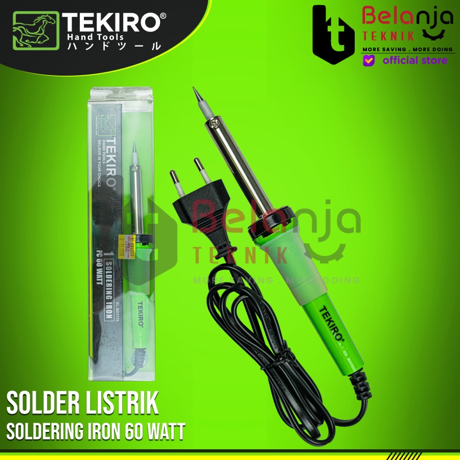 Jual Tekiro Solder Listrik 60 Watt Soldering Iron Alat Patri Listrik ...