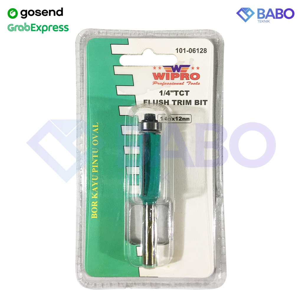 Jual 101-06128 Flush Trim Bit Wipro Mata Profil Router Straight Bit ...