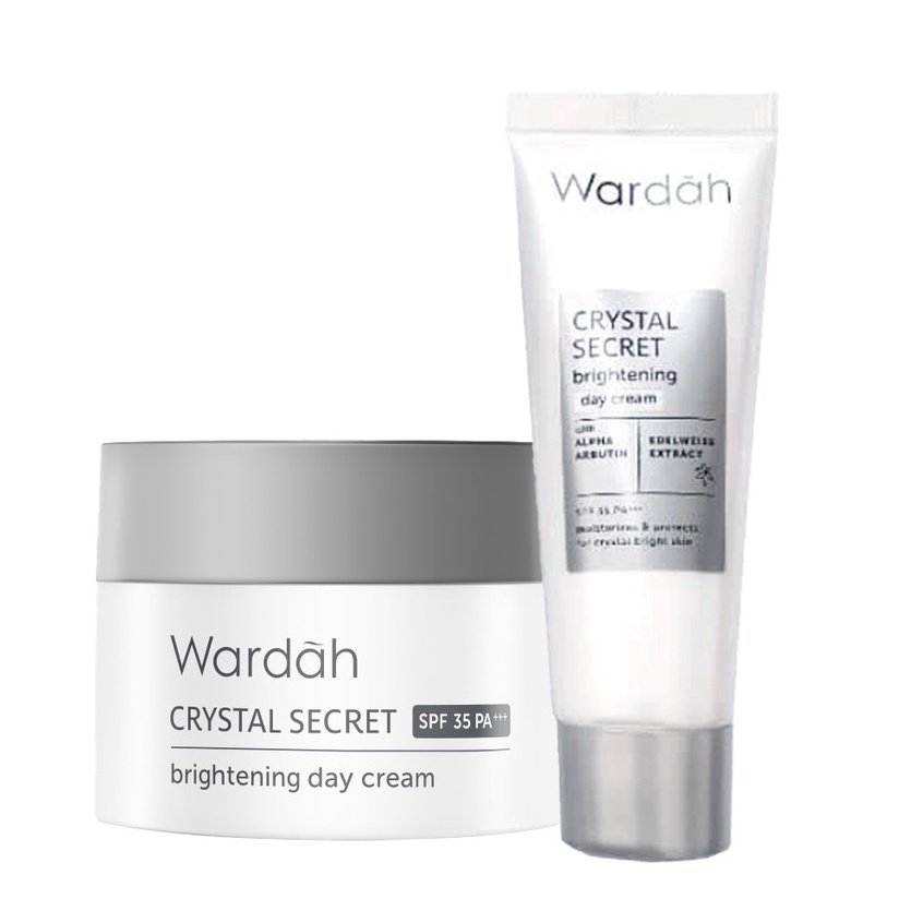 Jual WARDAH CRYSTAL SECRET BRIGHTENING DAY CREAM 15ML & 30G | Shopee ...