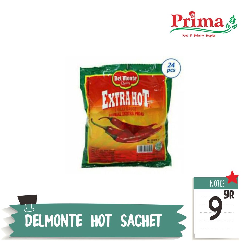 Jual Sambal sachet -- Delmonte extra hot sachet 24pcs | Shopee Indonesia