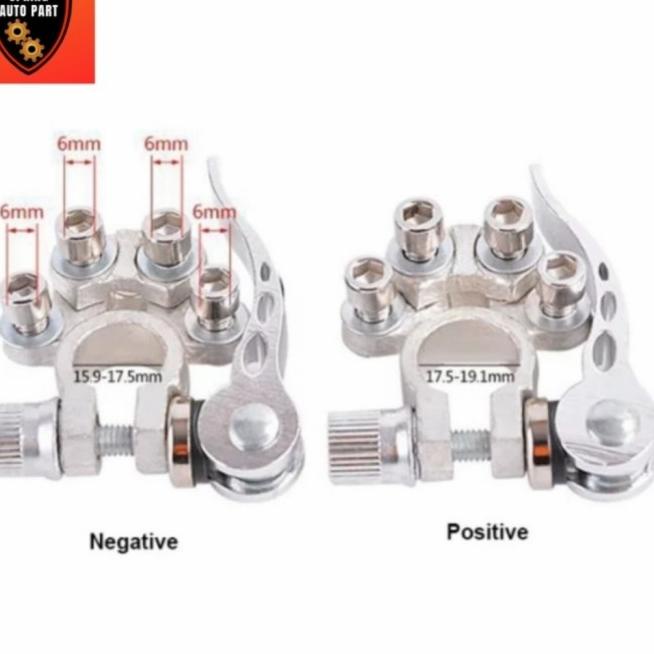 Jual Klem Aki Kepala Aki Terminal Accu Mobil Bahan Tembaga Murni ...