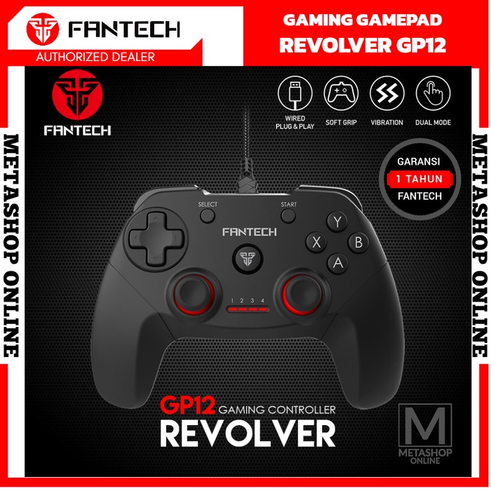 Jual Fantech REVOLVER GP12 Gaming Controller Gamepad Joystick USB PC PS ...