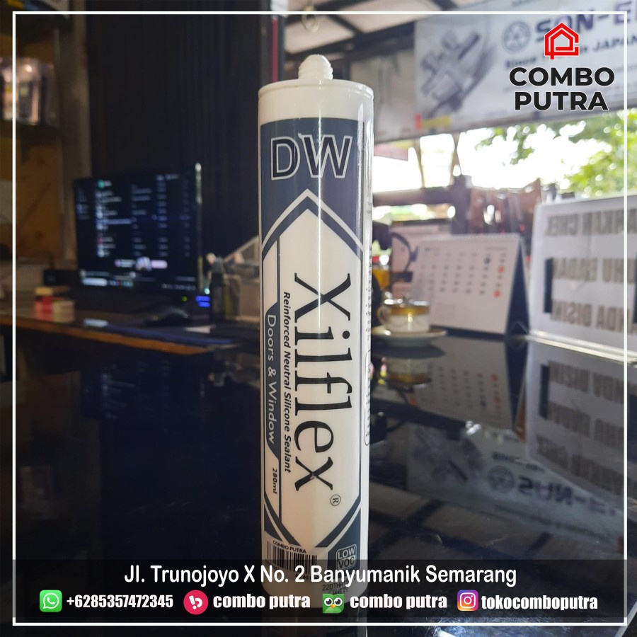 Jual Lem Silikon Non Asam Silicone Sealant Xilflex DW Netral 280 gr ...