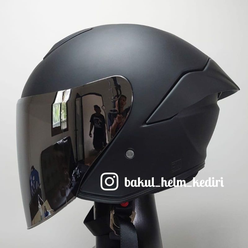 Jual Jitsu Helm Hall Face JS01 Series solid premium | Shopee Indonesia