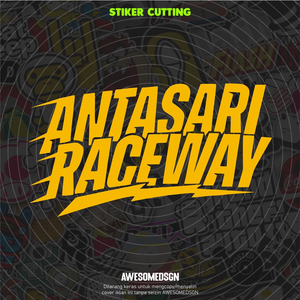 Jual STIKER STICKER CUTTING ANTASARI RACEWAY VIRAL | Shopee Indonesia