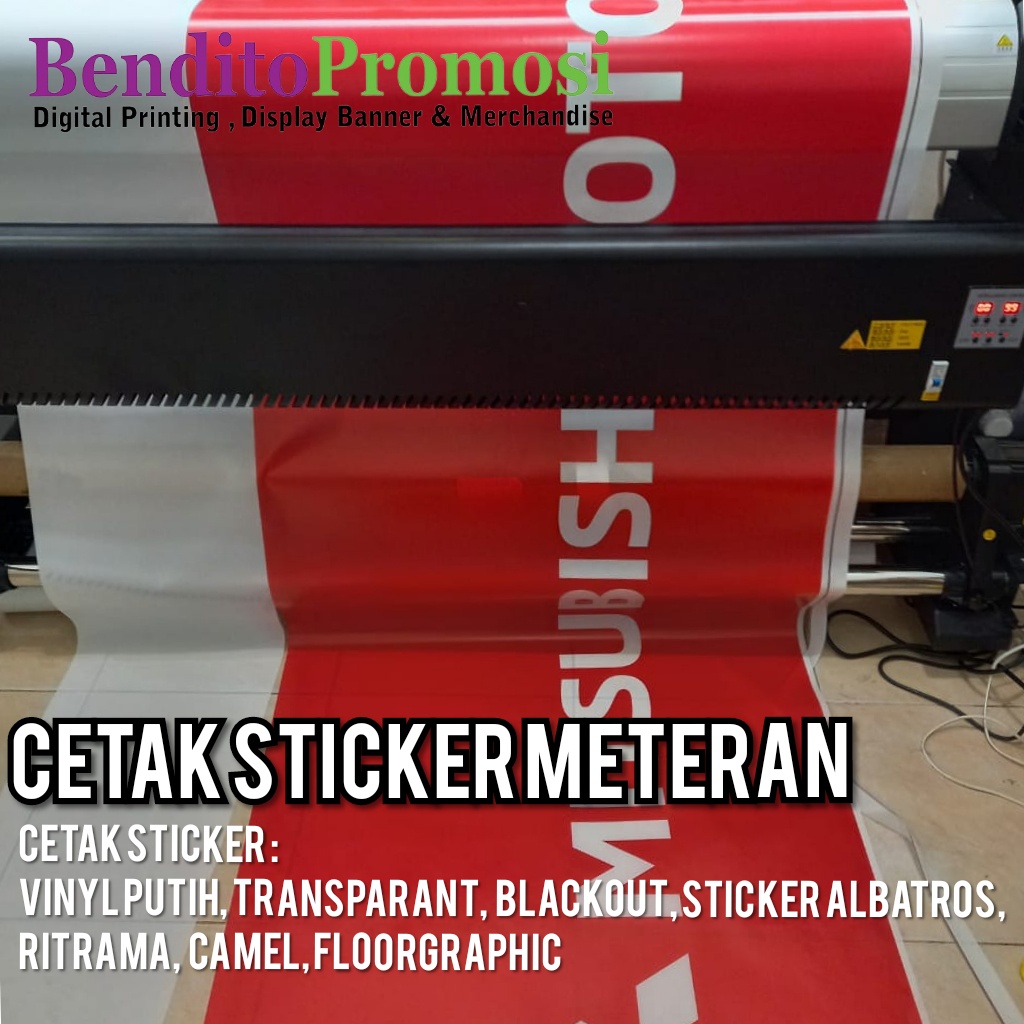Jual Cetak Sticker Vinyl, Ritrama Meteran, Print stiker BO, Cetak ...