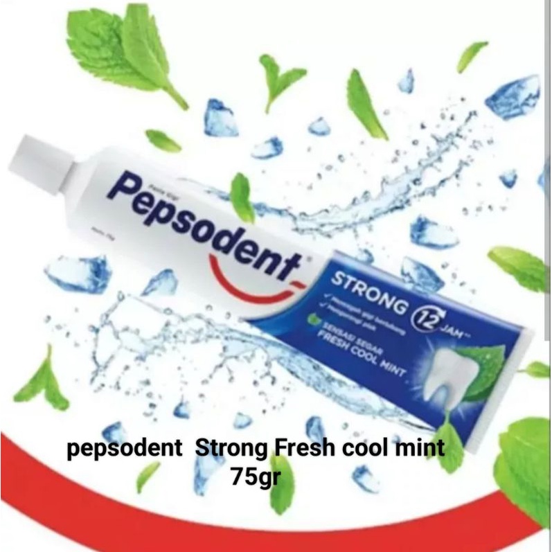 Jual PEPSODENT Strong fresh Cool mint Pasta gigi 75g | Shopee Indonesia