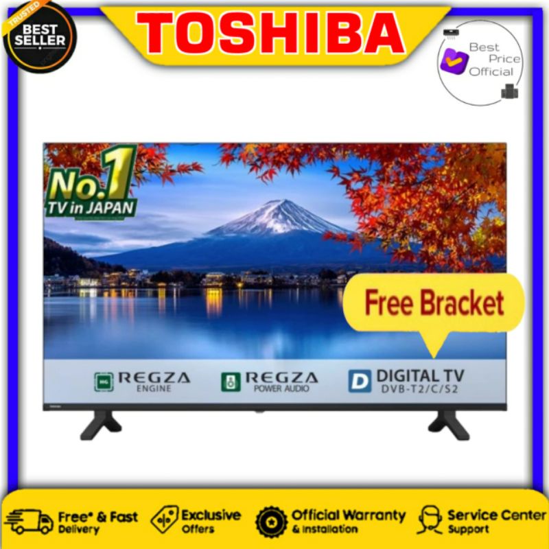 Jual TOSHIBA 32S25KP Led Digital TV 32 Inch DVB-T2 HD Dolby Audio Bezelles | Shopee Indonesia