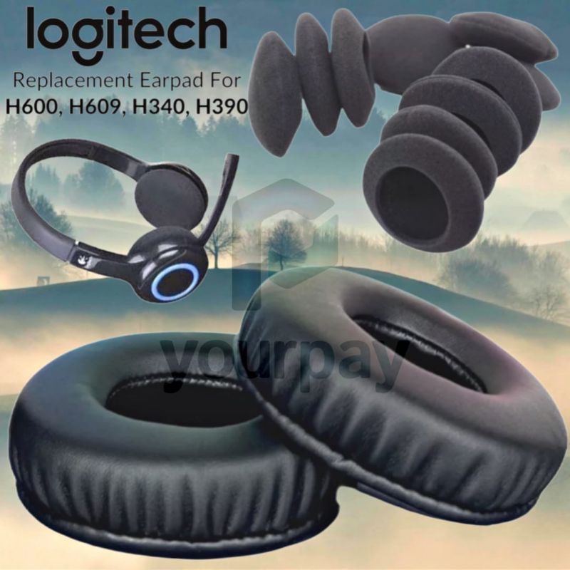 Jual Busa Headset Logitech H390 H 390 / Bahan Foam Lembut Dan Kulit ...