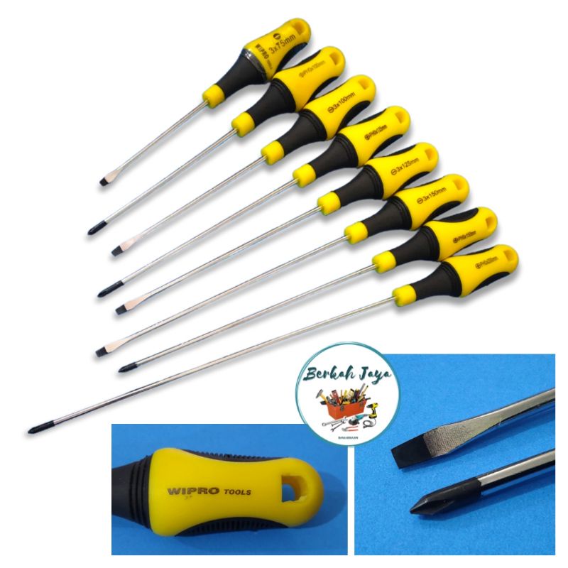 Jual WIPRO Obeng plus minus / Obeng Kurus / Obeng Radio / stel ...